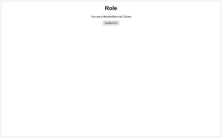 Role ― Perchance Generator