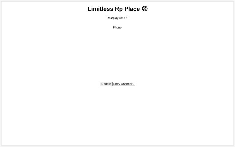 Limitless Rp Place 😦 ― Perchance Generator