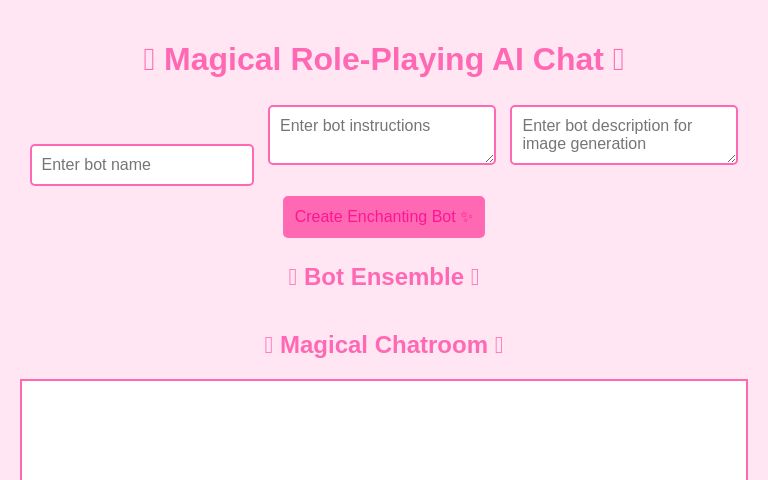 🎭 Magical Role-Playing AI Chat 🎭