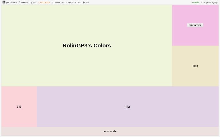 RolinGP3's Colors ― Perchance Generator
