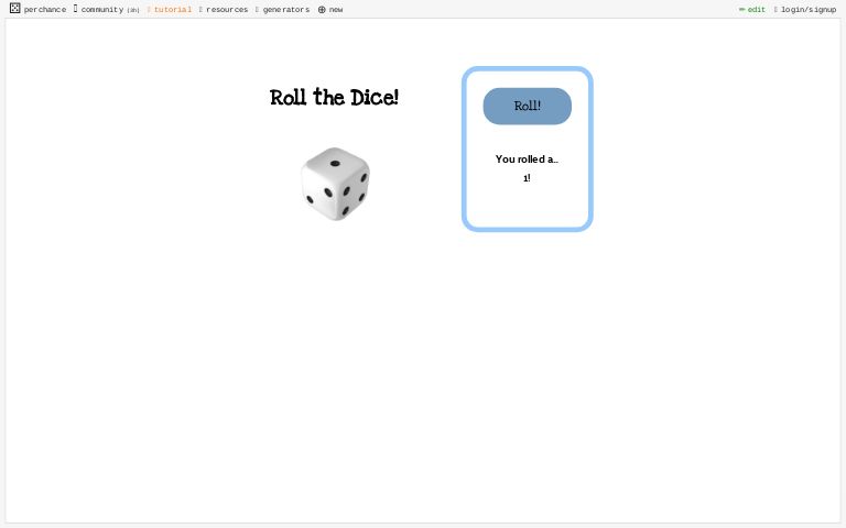 Roll the Dice! ― Perchance Generator