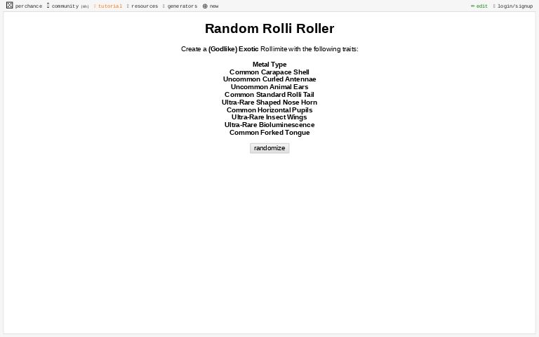 Random Rolli Roller ― Perchance Generator
