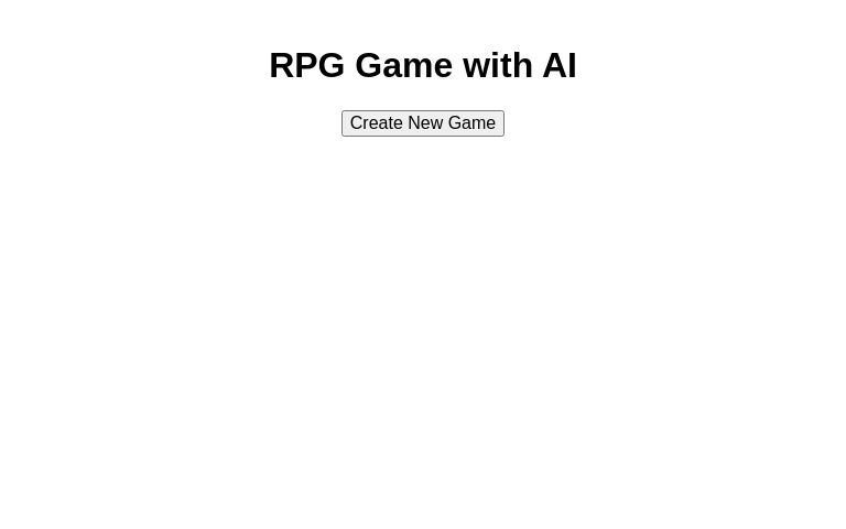RPG Game with AI ― Perchance Generator