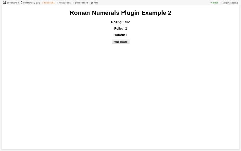 Roman Numerals Plugin Example 2