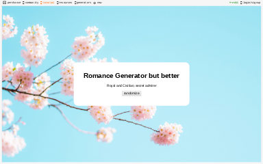 Romance Generator but better