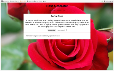 Rose Generator
