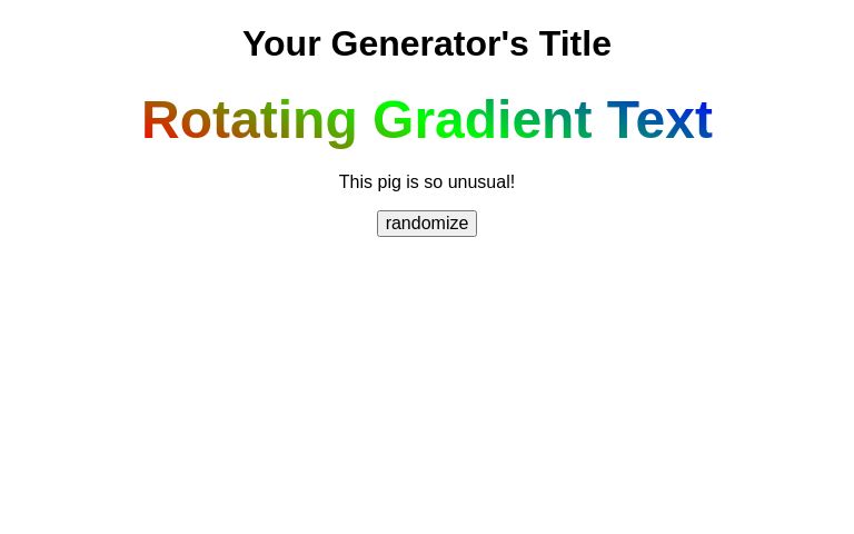 Rotation Gradient Example Vlnq6k3vou ― Perchance Generator