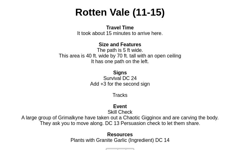 Rotten Vale (11-15) ― Perchance Generator