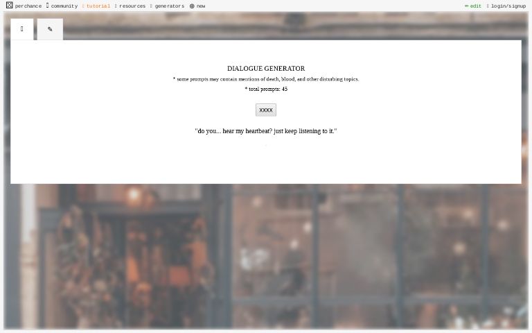 Rp Prompts ― Perchance Generator