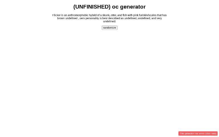 (UNFINISHED) oc generator