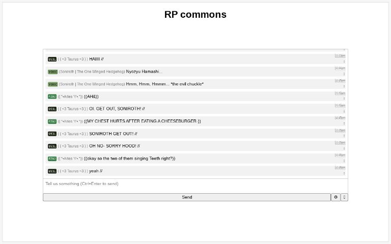 RP commons ― Perchance Generator