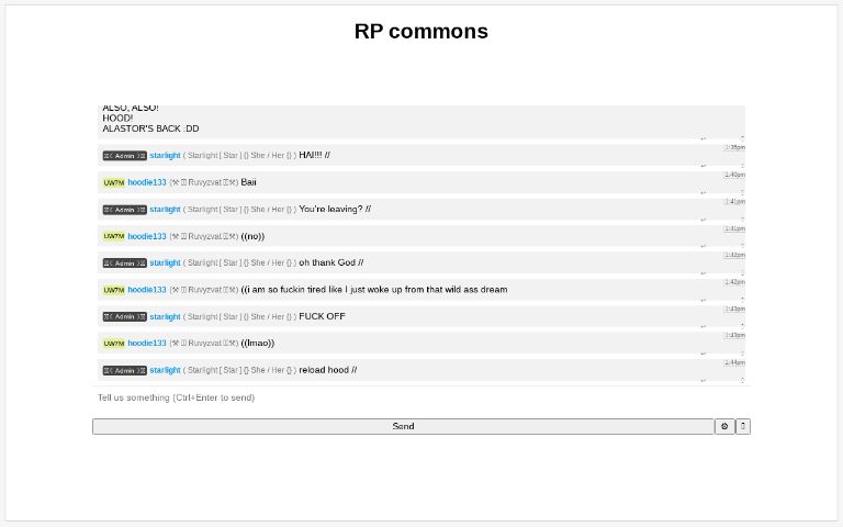 RP commons ― Perchance Generator