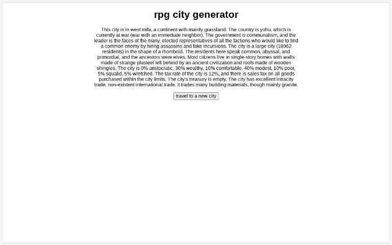 rpg city generator