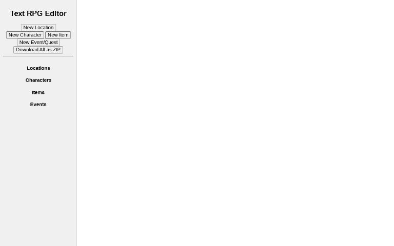 Text RPG Editor ― Perchance Generator