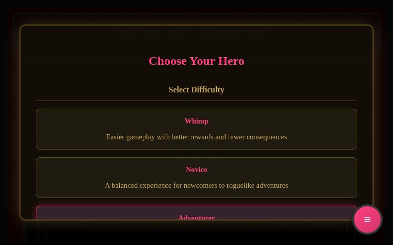 Roguelight: Dark Adventures ― Perchance Generator