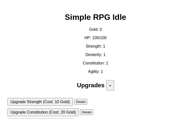 Simple RPG Idle ― Perchance Generator