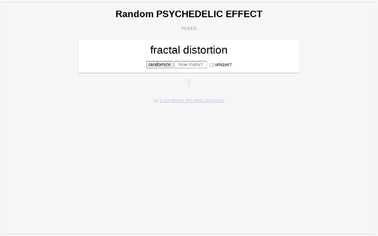 Random PSYCHEDELIC EFFECT ― Perchance Generator