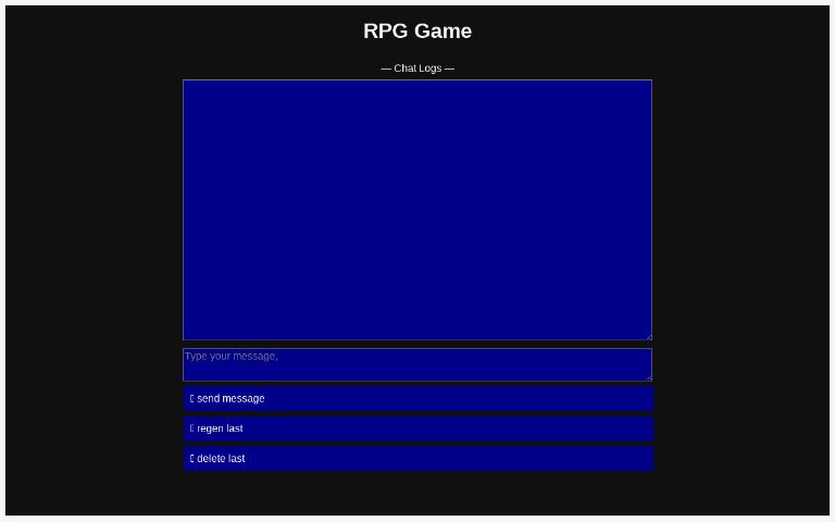 RPG Game ― Perchance Generator