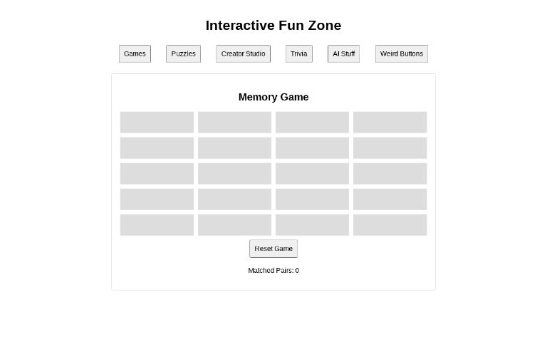 Interactive Fun Zone ― Perchance Generator