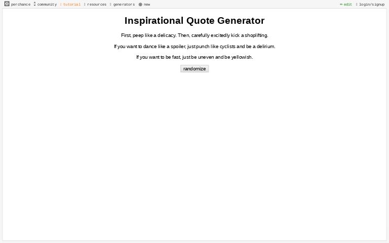 Inspirational Quote Generator