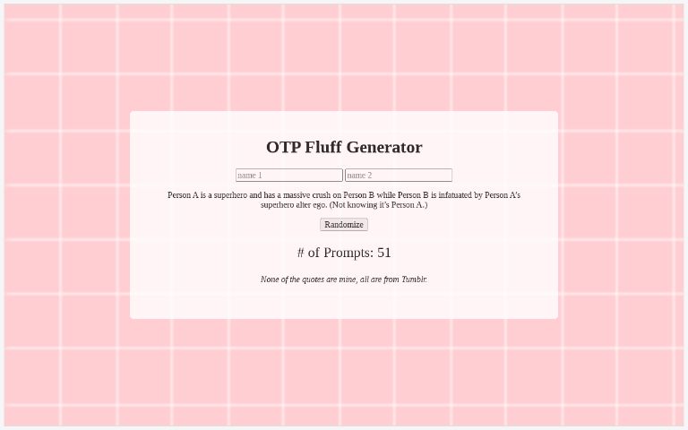 OTP Fluff Generator