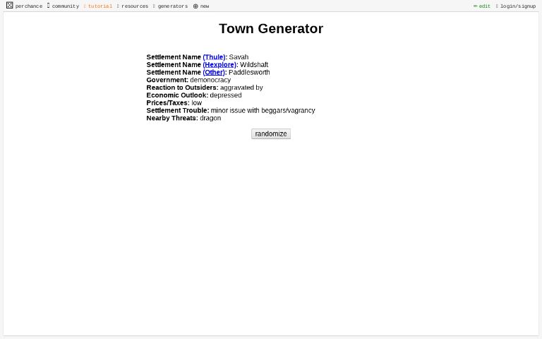 Town Generator