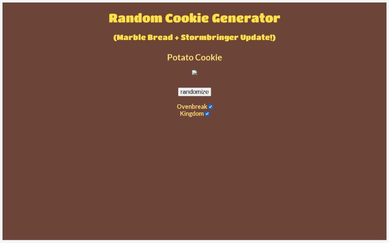 Random Cookie Generator
