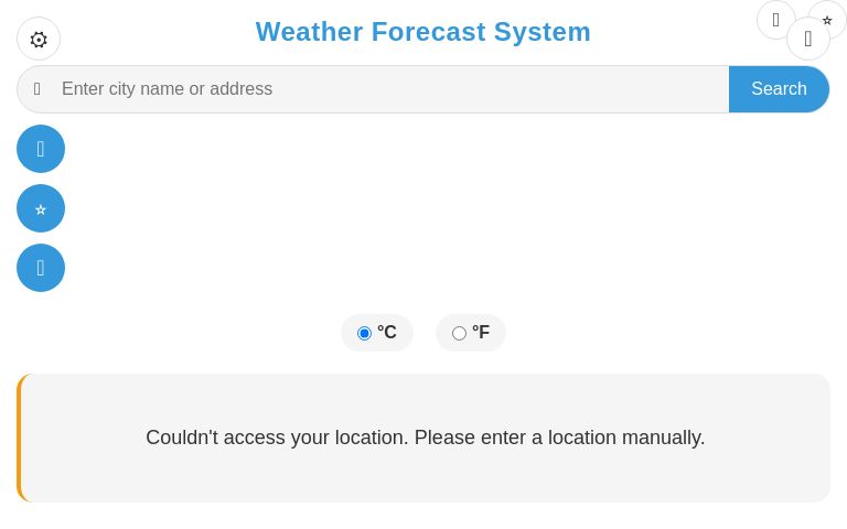 Weather Forecast System ― Perchance Generator