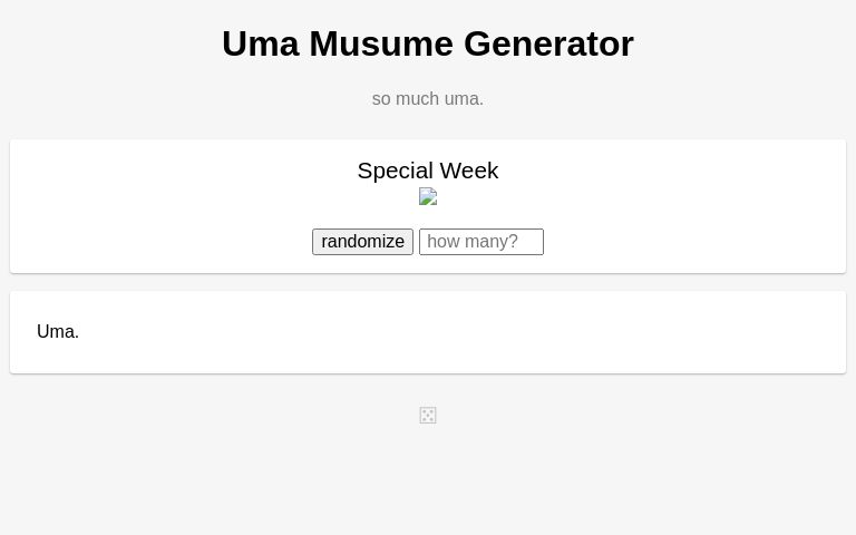 Uma Musume Generator