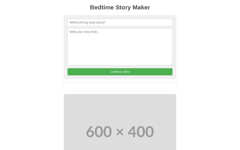 Bedtime Story Maker ― Perchance Generator