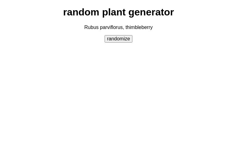random plant generator