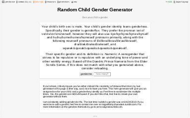 Random Child Gender Generator