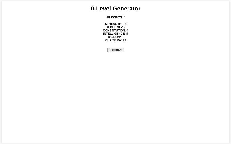 0-Level Generator
