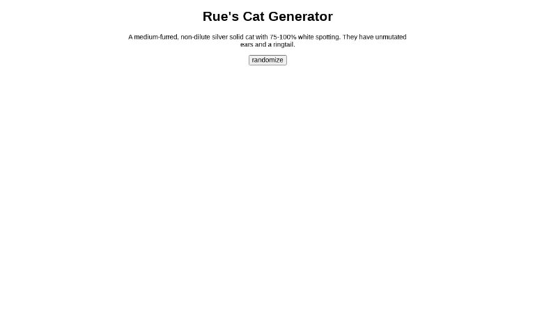 Rue's Cat Generator