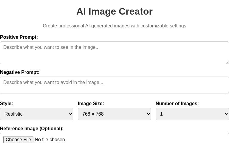 AI Image Creator ― Perchance Generator
