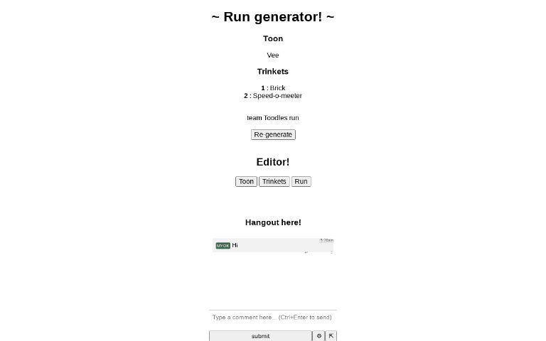 Dandy's world run generator