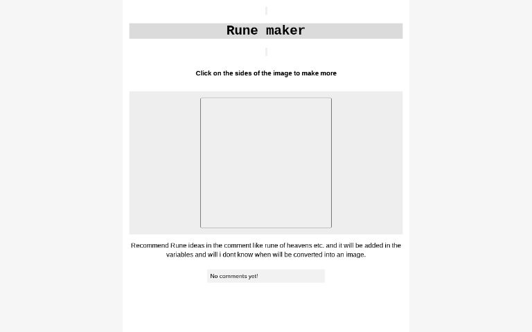 Rune maker ― Perchance Generator