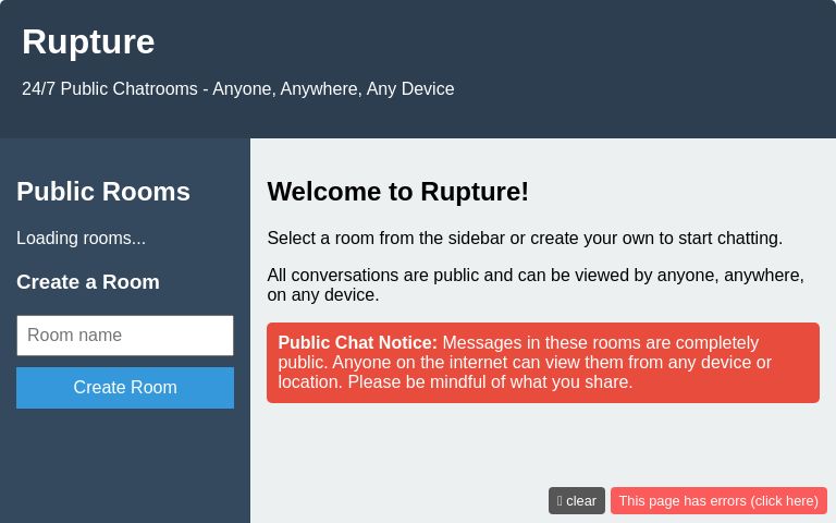 Rupture ― Perchance Generator