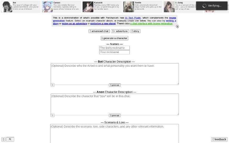 AI Chat & Roleplay (online, free, no sign-up, unlimited)