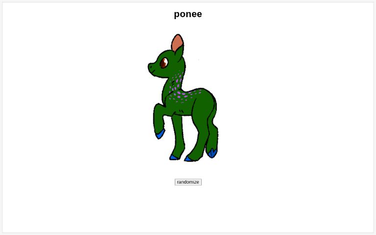ponee ― Perchance Generator