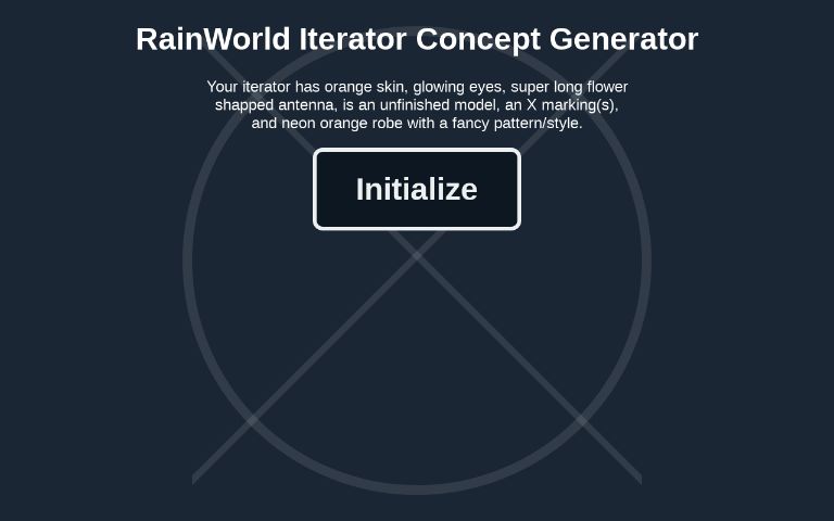RainWorld Iterator Concept Generator