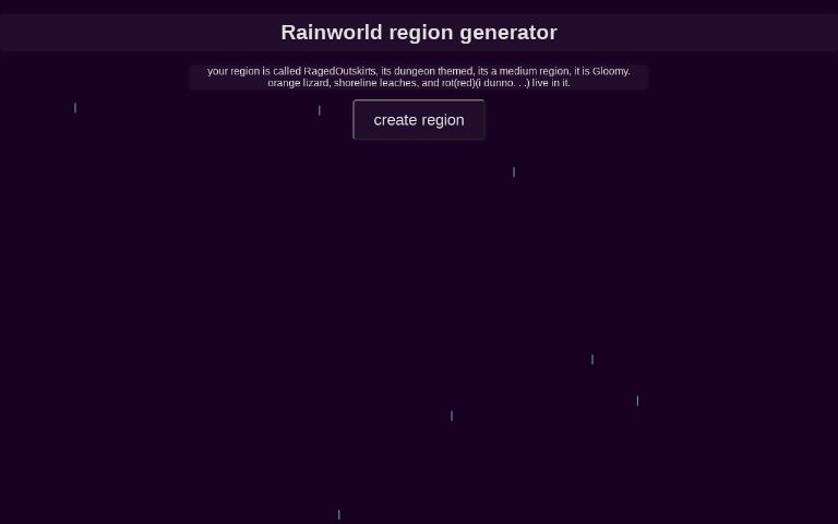 Rainworld region generator