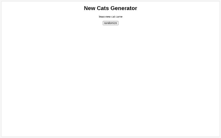 New Cats Generator