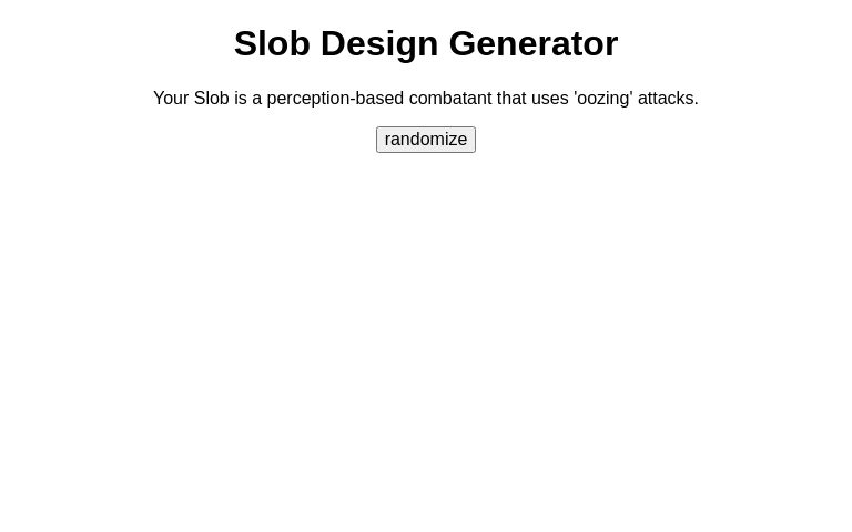 Slob Design Generator