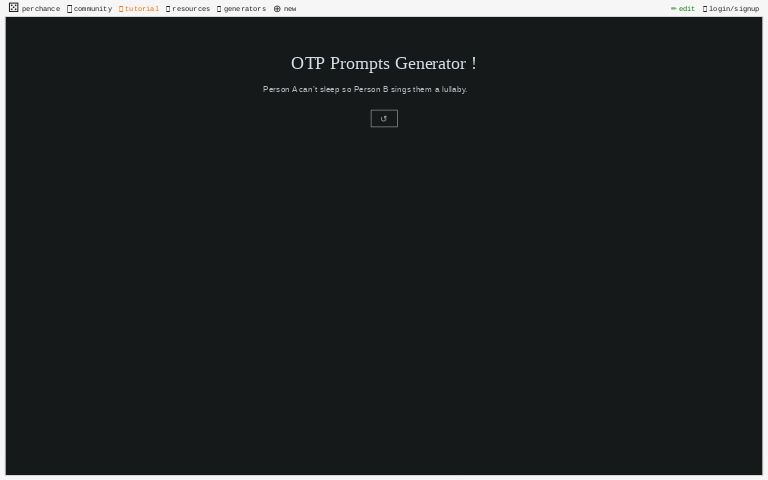 OTP Prompts Generator