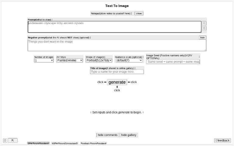 Stable Diffusion AI ― Perchance Generator