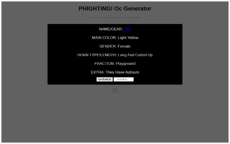 PHIGHTING! Oc Generator