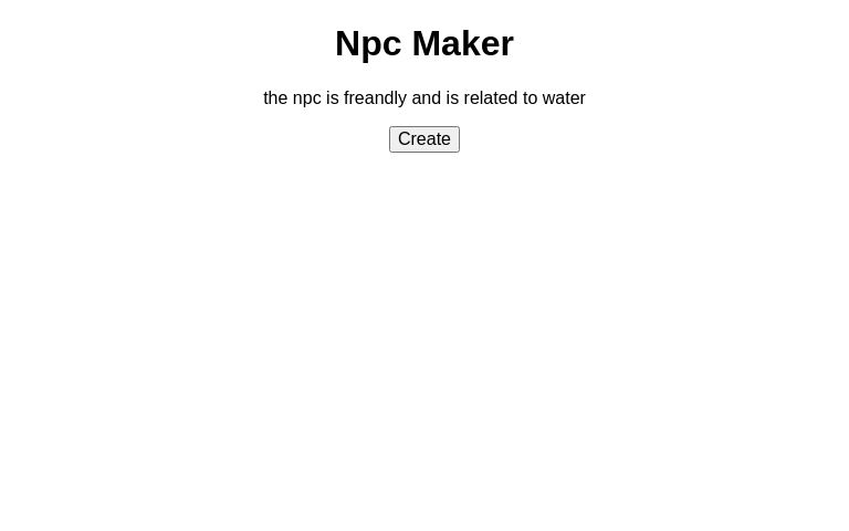 Npc Maker ― Perchance Generator