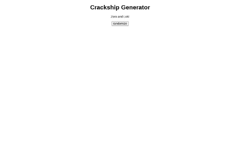 Crackship Generator