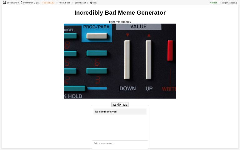 Incredibly Bad Meme Generator